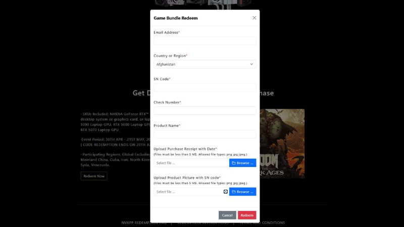 Hướng dẫn Redeem code DOOM: The Dark Ages – Colorful GeForce RTX 50 ...